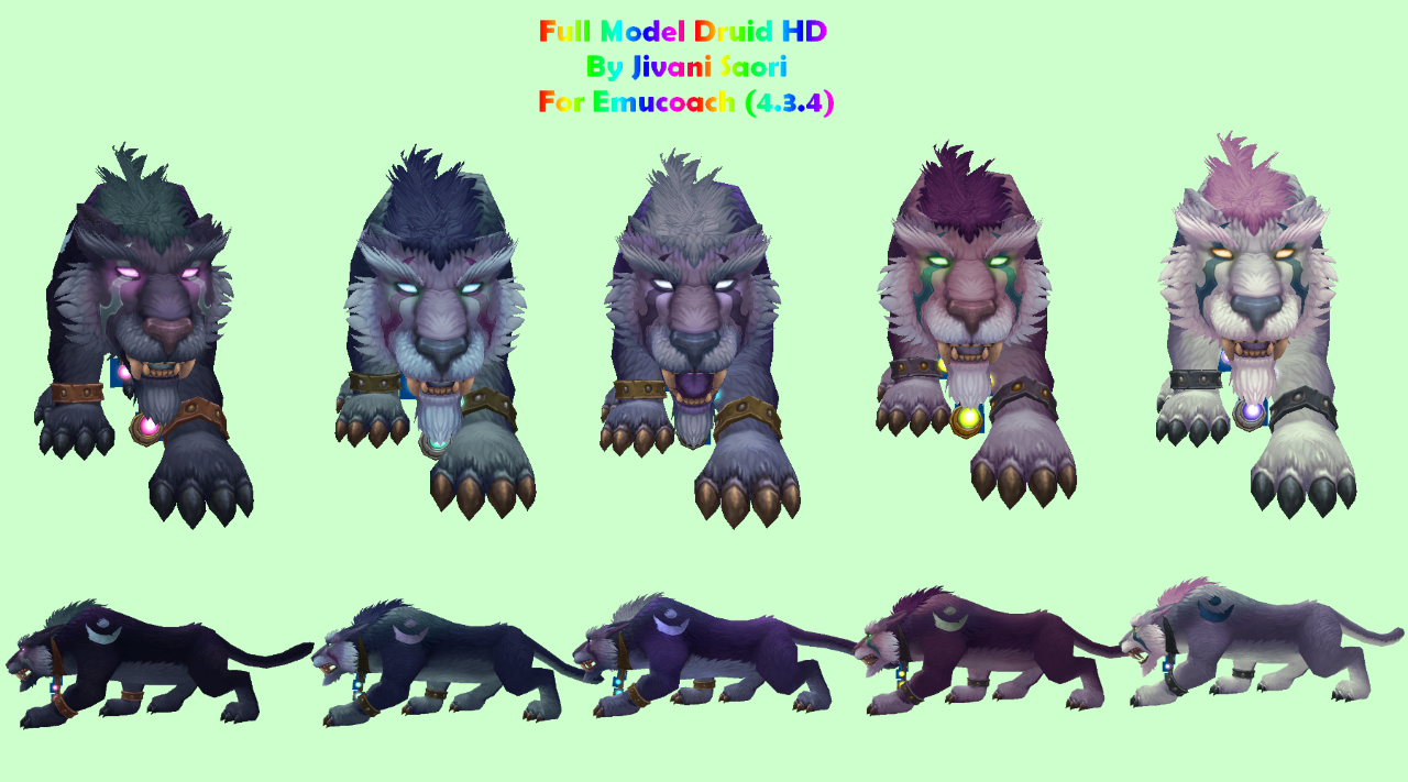 Worgen Druid Flight Form Colors