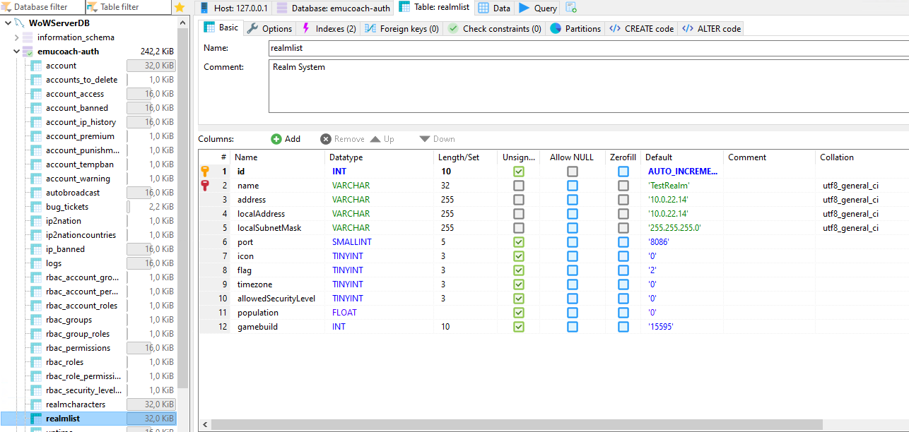 [SOLVED] Authserver sends wrong realm IP to client - 4.3.4 Blizzlike ...