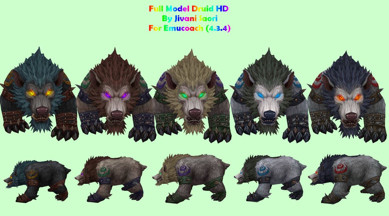 Troll Druid Form Color Chart